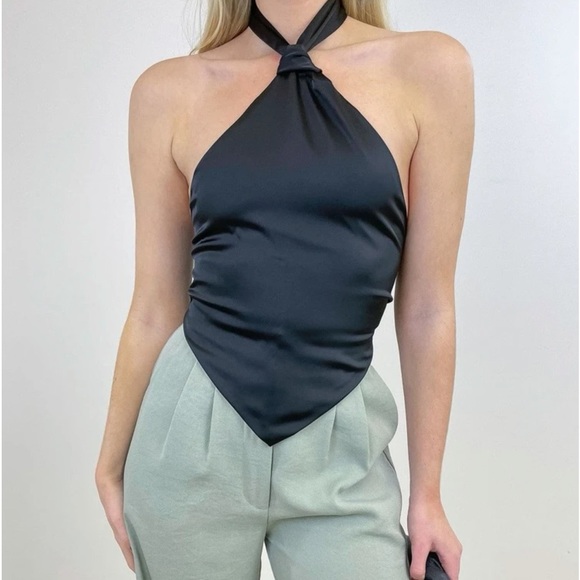 Tops | Solid Backless Halter Top 14 New | Poshmark